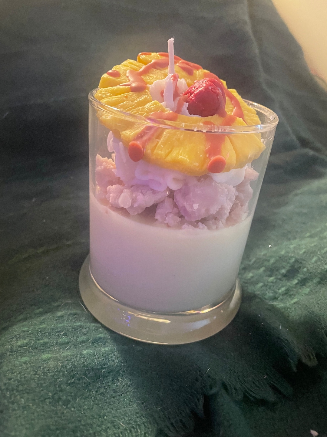 Pineapple Upside Down Cake Candle Dessert Candles Soy Birthday Gifts - Etsy