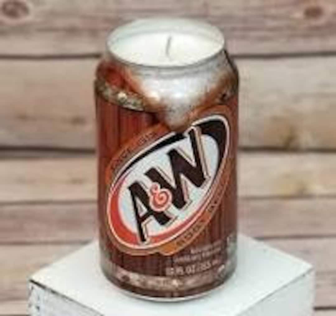 Soy Candle - A & W Root Beer Can Soy Candle With Root Beer Scent - Soda ...