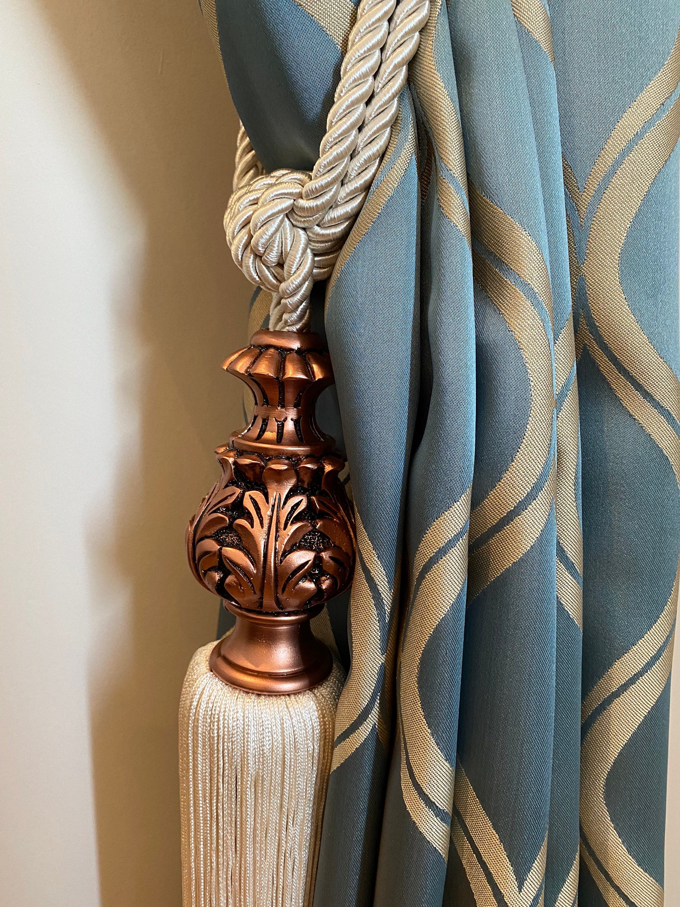 Pack of 2 Copper Curtain Tie Backs Tie Back for Curtain - Etsy