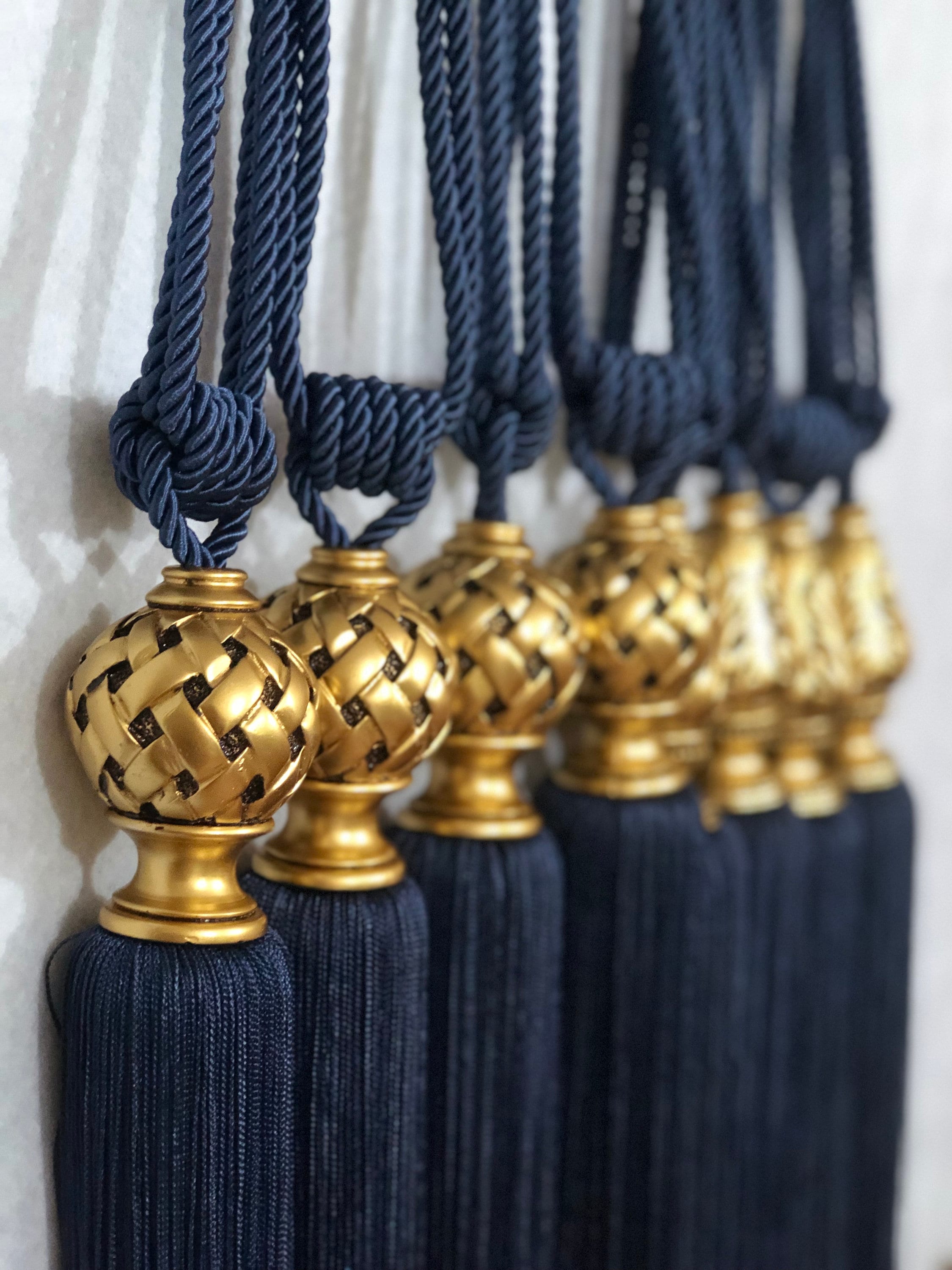 Pack of 2 Tiebacks Gold Home Decor Gold Curtain Tie - Etsy