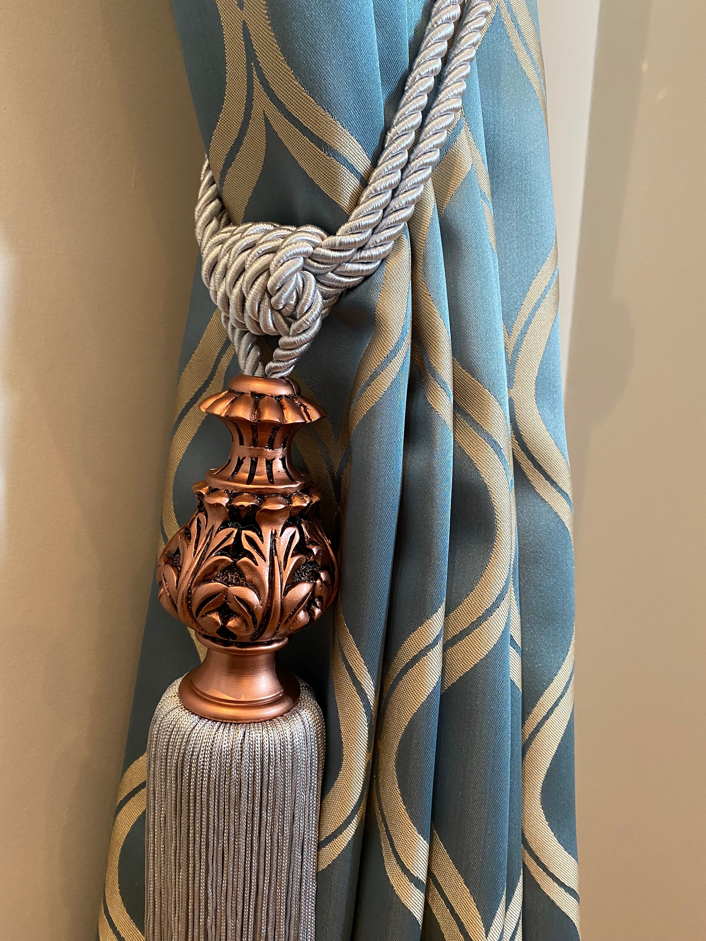 Pack of 2 Copper Curtain Tie Backs Tie Back for Curtain - Etsy