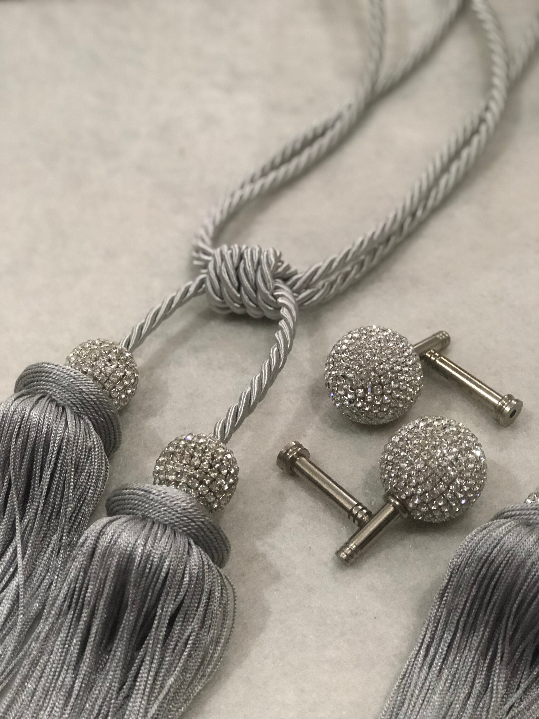 Pack of 2 Crystal Tie Back Swarovski Tiebacks Luxury - Etsy