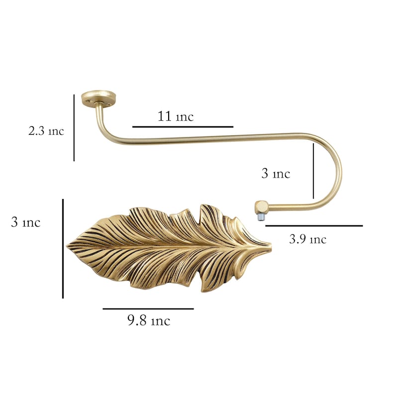 Gold Leaf Curtain Holdbacks: Window Hooks (pack of 2) - Etsy