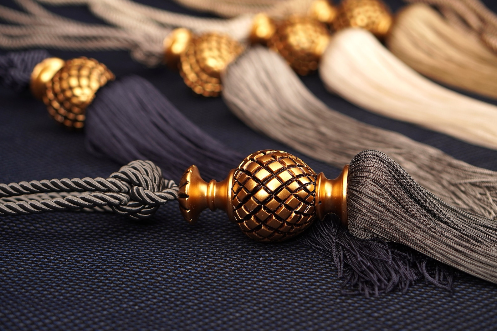 Pack of 2 Leaf Gold Tieback Curtain Tiebacks Tassel Tie - Etsy