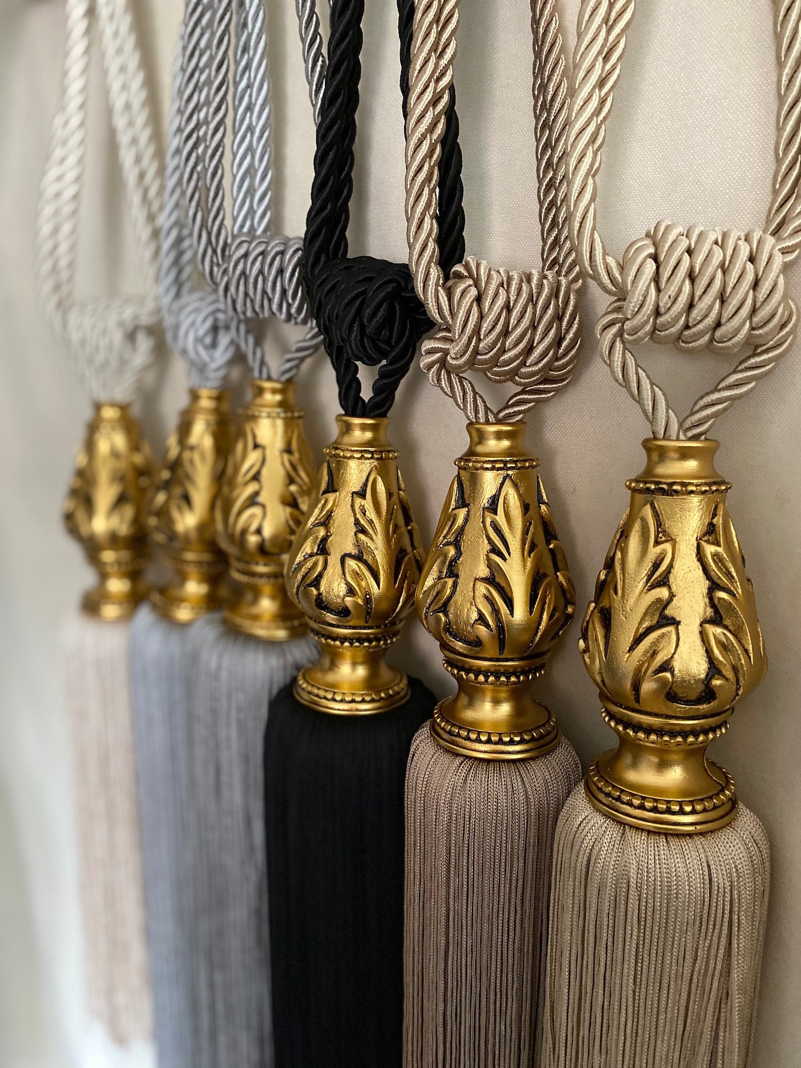 Curtain Tie Backs Gold Curtain Tiebacks Curtain Hook - Etsy