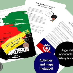 Printable Unit Study, Homeschool Learning Bundle, Juneteenth Teaching ...