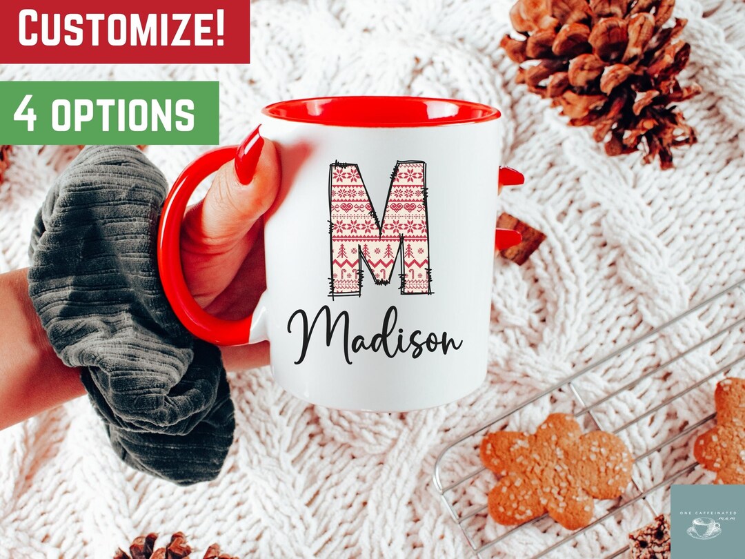 Christmas Movie Watching Mug Initial Christmas Hot Cocoa Mug Secret ...