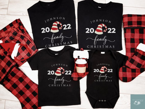 Matching Family Christmas Shirts Personalized Matching Family - Etsy