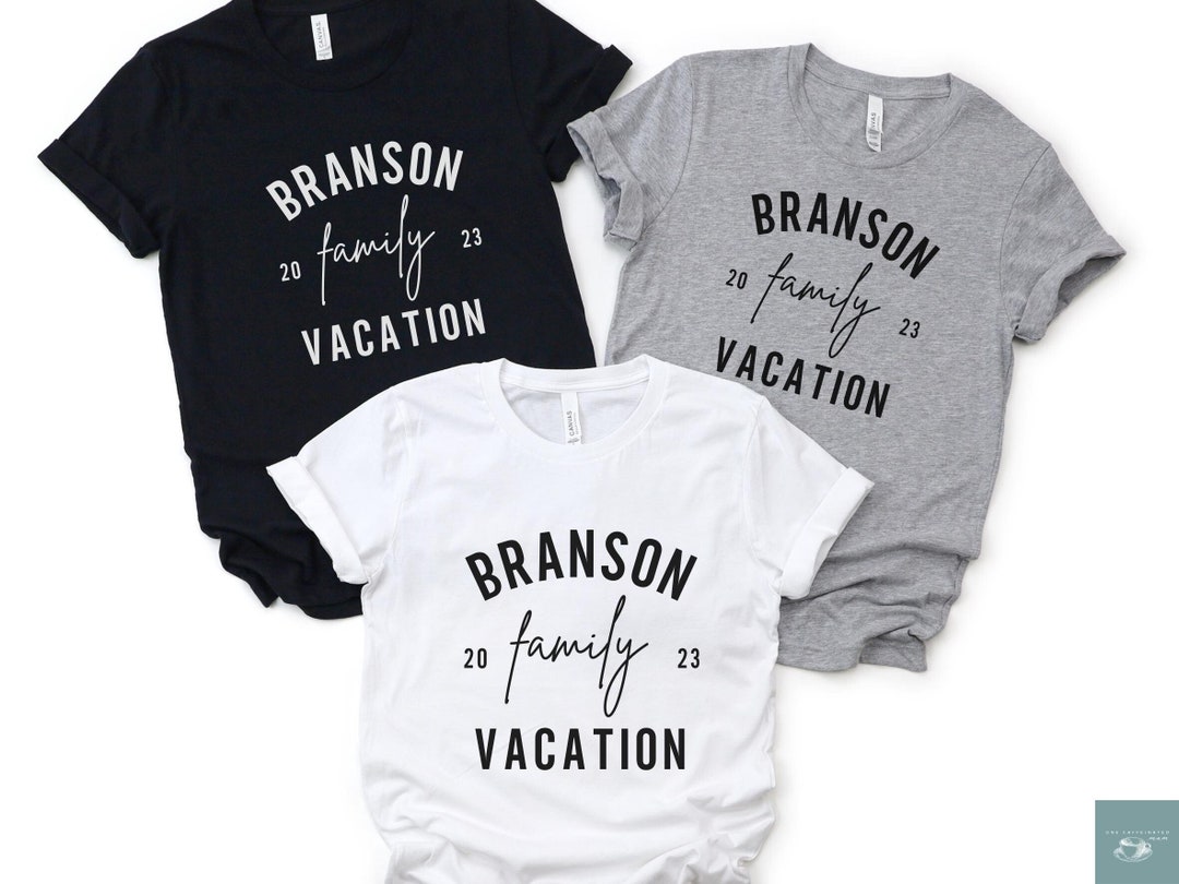 Branson Family Vacation Shirts, Custom Family Summer Mountain Camping Vacation Shirt, Christmas ...