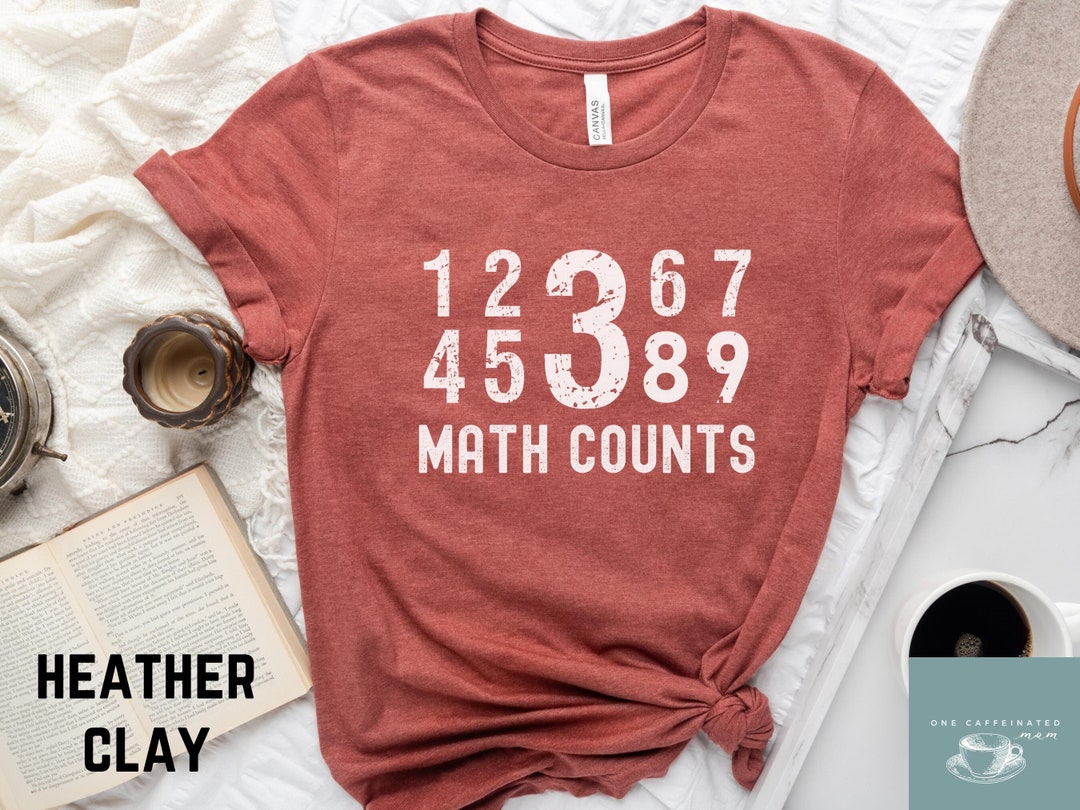 Funny Math Teacher Shirt | Math the Only Subject That Counts Teacher ...
