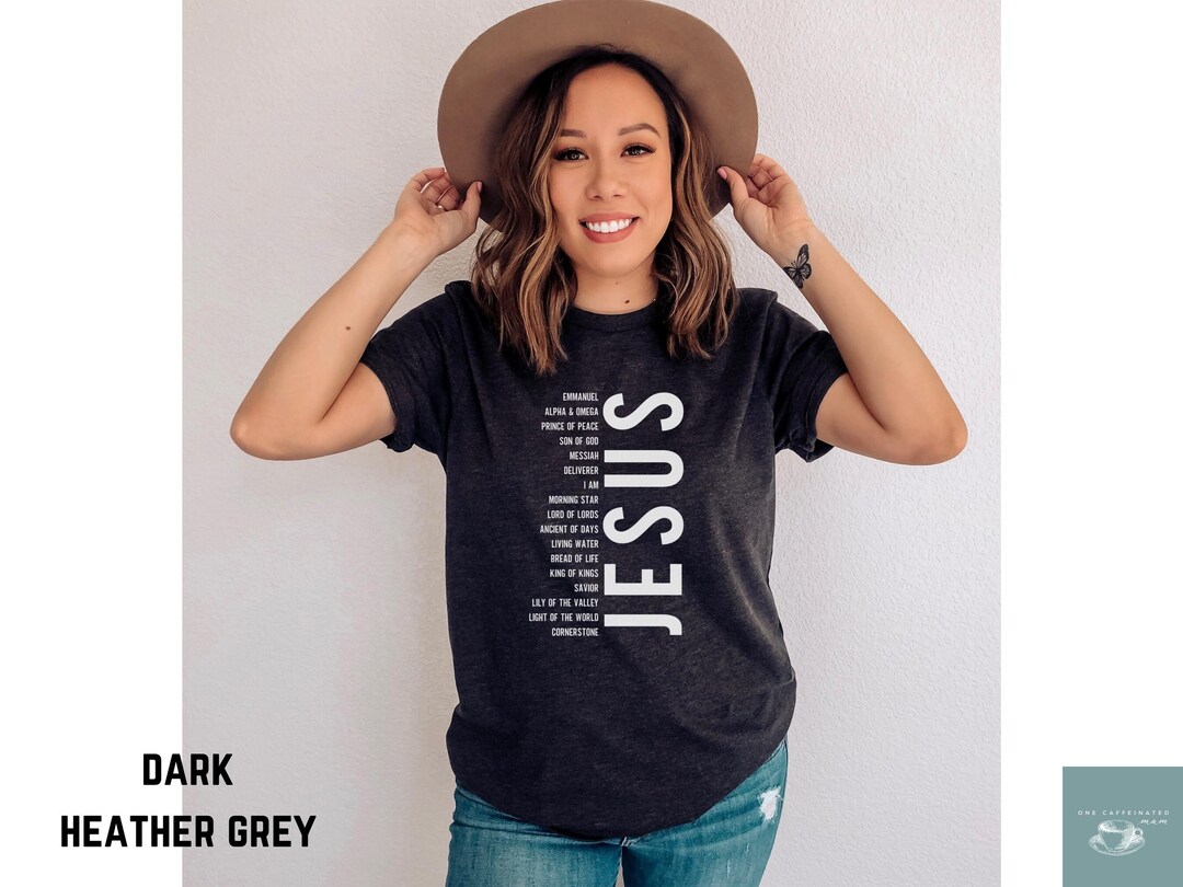 Jesus Christmas Shirt, Names of Jesus Shirt, Faith Shirt, Christian ...