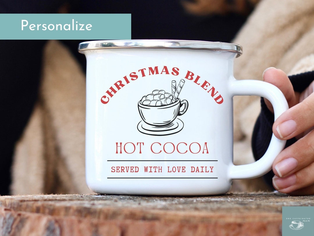 Hot Cocoa Mug for Kids, Personalized Christmas Mug, Custom Christmas ...