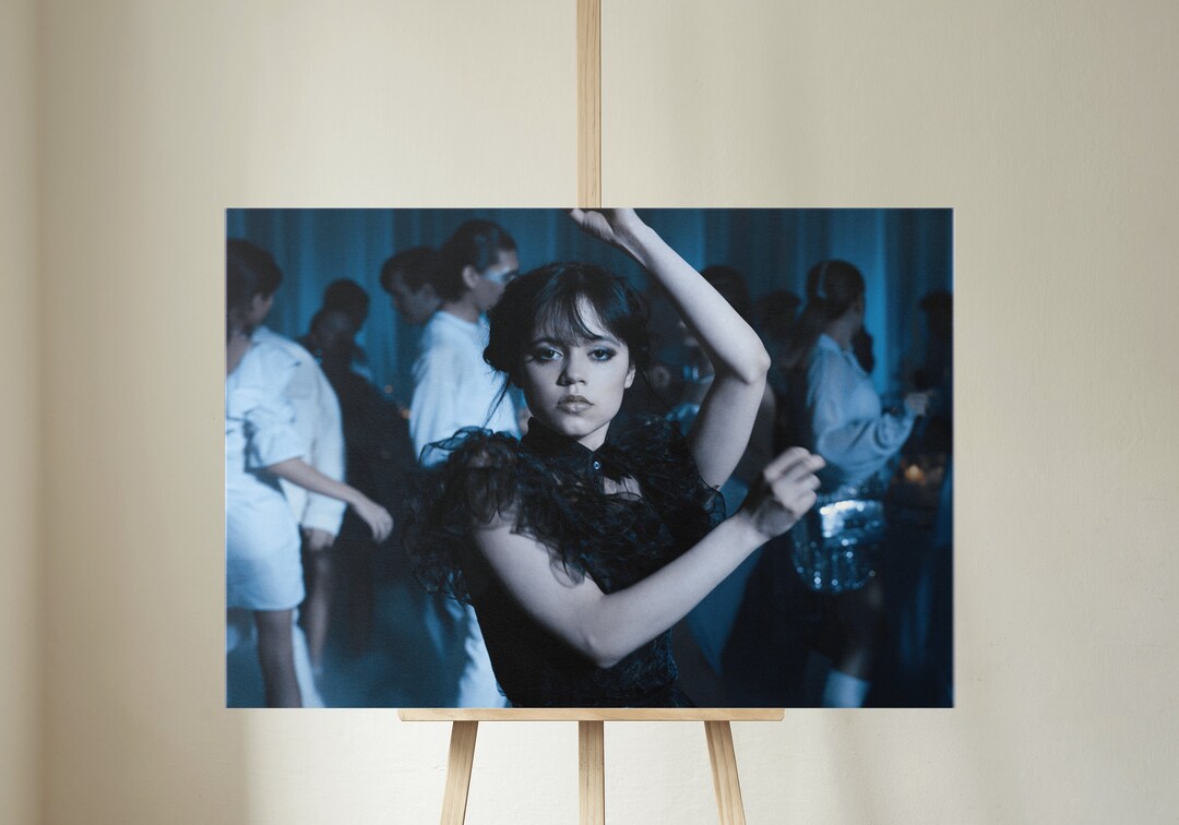 Wednesday Addams Dancing Canvas Poster Wall Art Print - Etsy