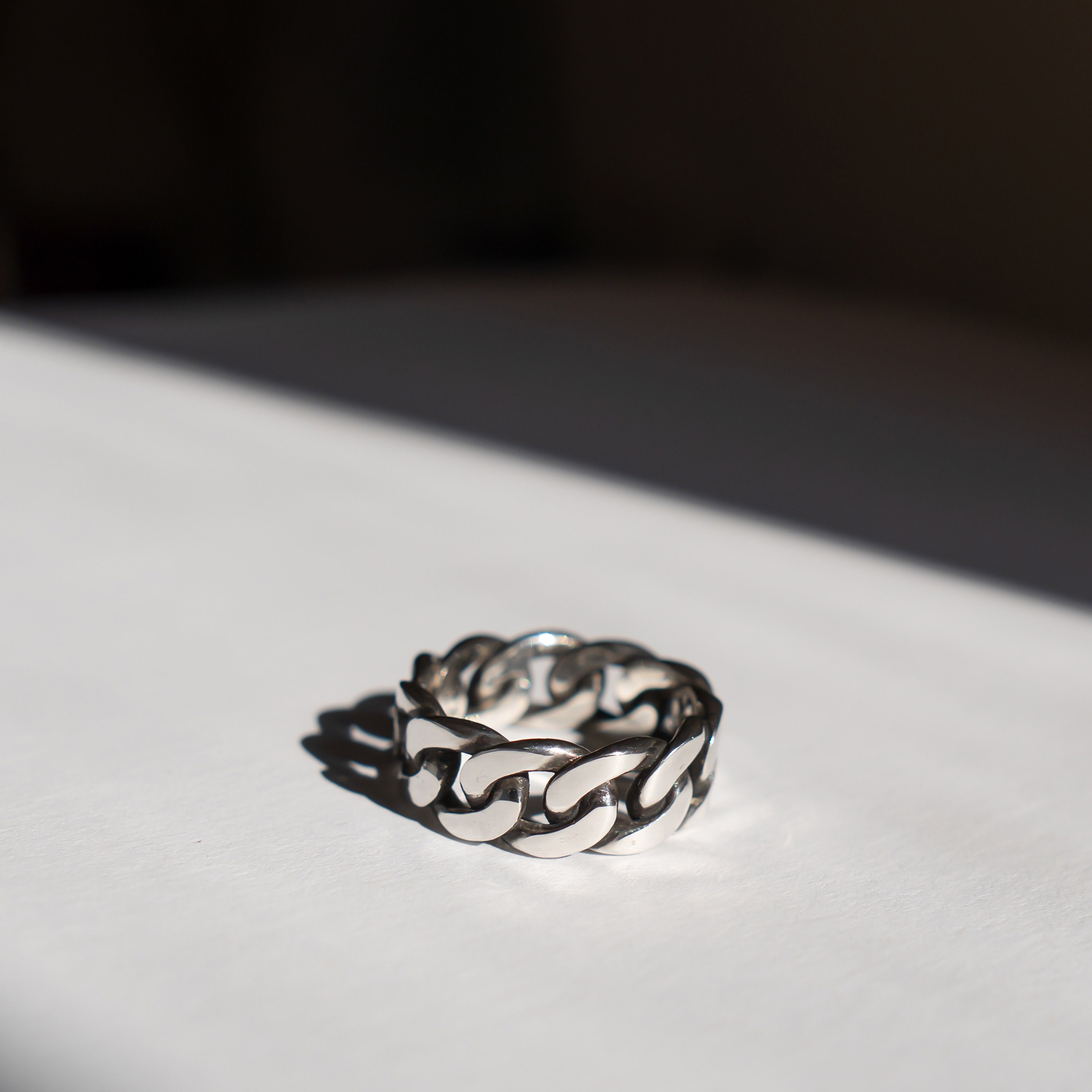 Cubano - Bold Cuban Chain Ring in Sterling Silver - Etsy