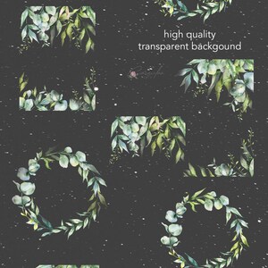 Watercolor Greenery Frames, Greenery Borders, Green Leaves PNG Clipart ...