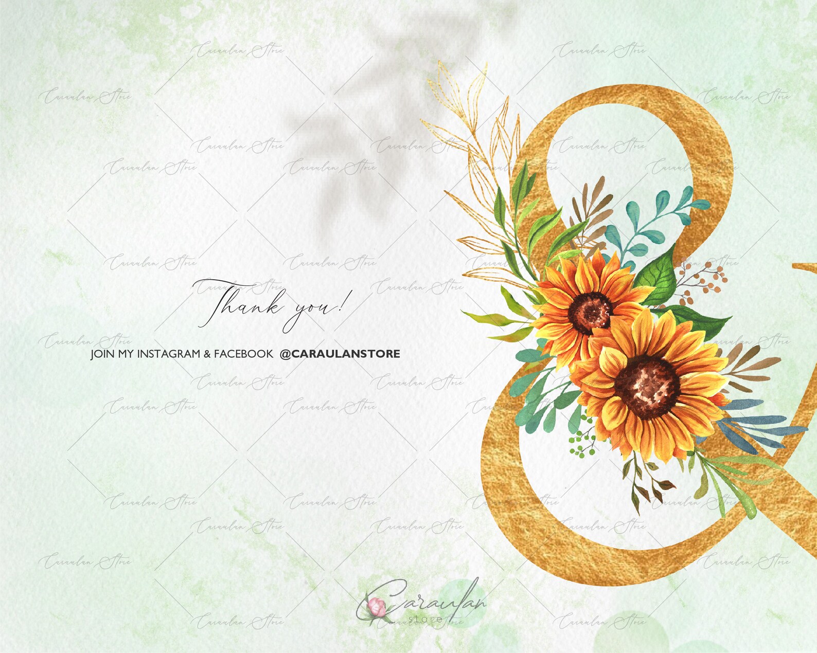 Watercolor Sunflower Alphabet Watercolor Floral Alphabet - Etsy