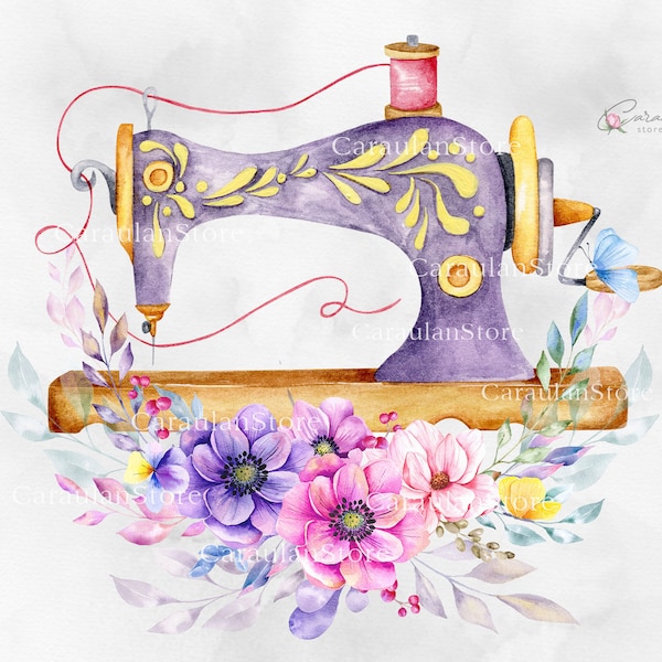 Sewing Machine Print - Etsy