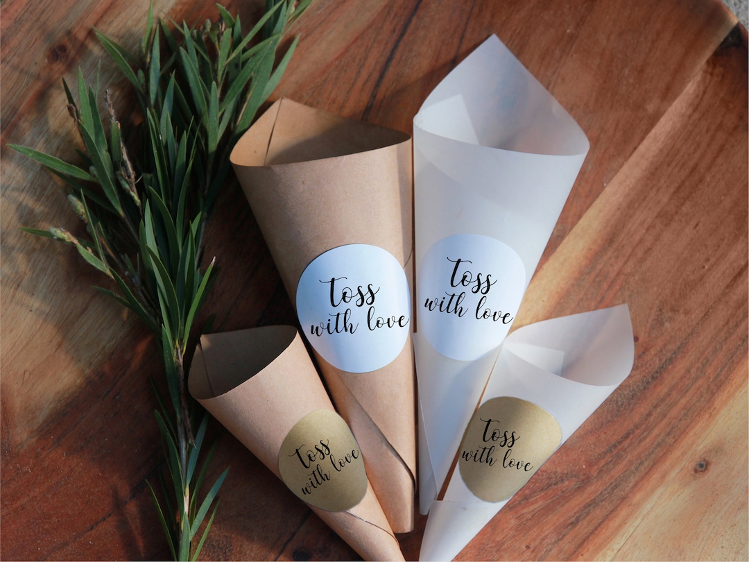 Confetti Cones for Your Wedding Confetti, Petal Confetti, Biodegradable ...