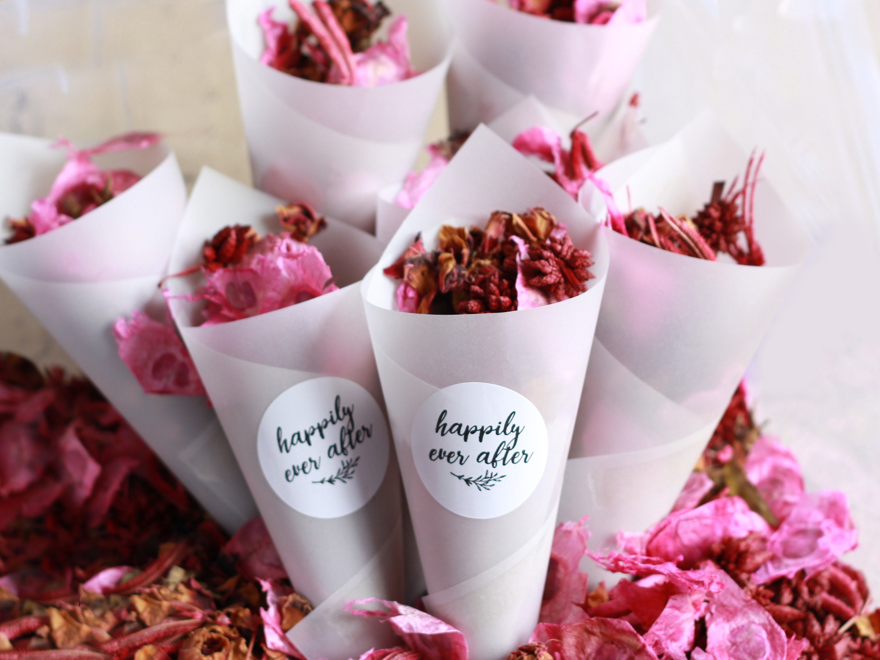 Confetti Biodegradable Rose Petal With DIY Petal Cone and - Etsy Australia