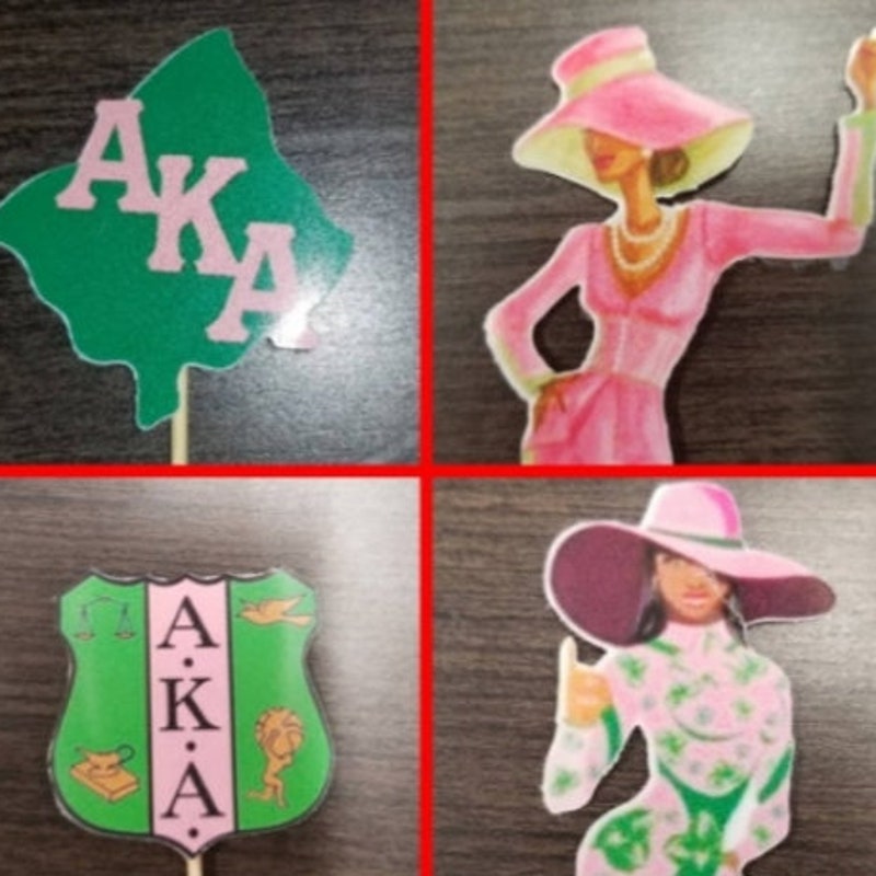 Cupcake Toppers Sorority - Etsy