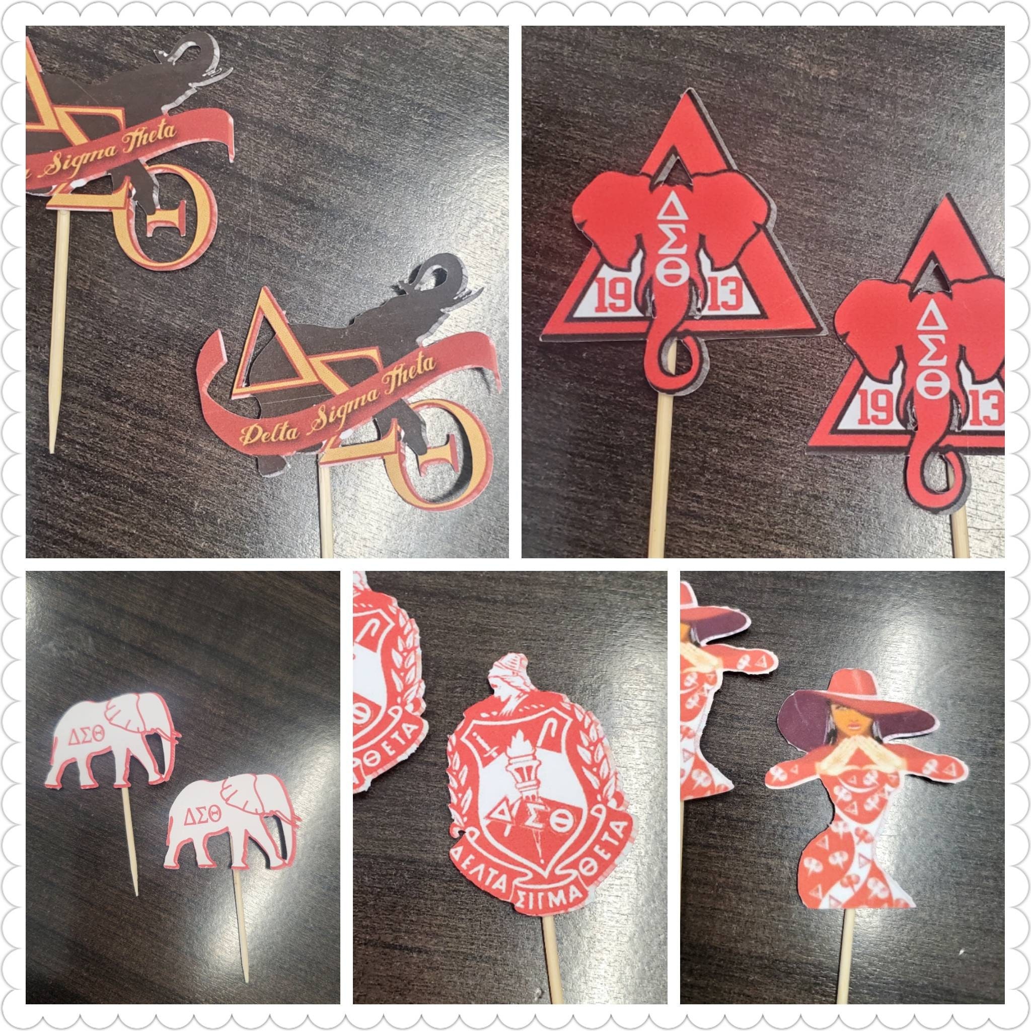 Sorority / Fraternity Inspired Cupcake Cake Toppers or - Etsy