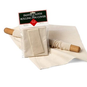 Pastry Cloth and Rolling Pin Cover Set - Etsy