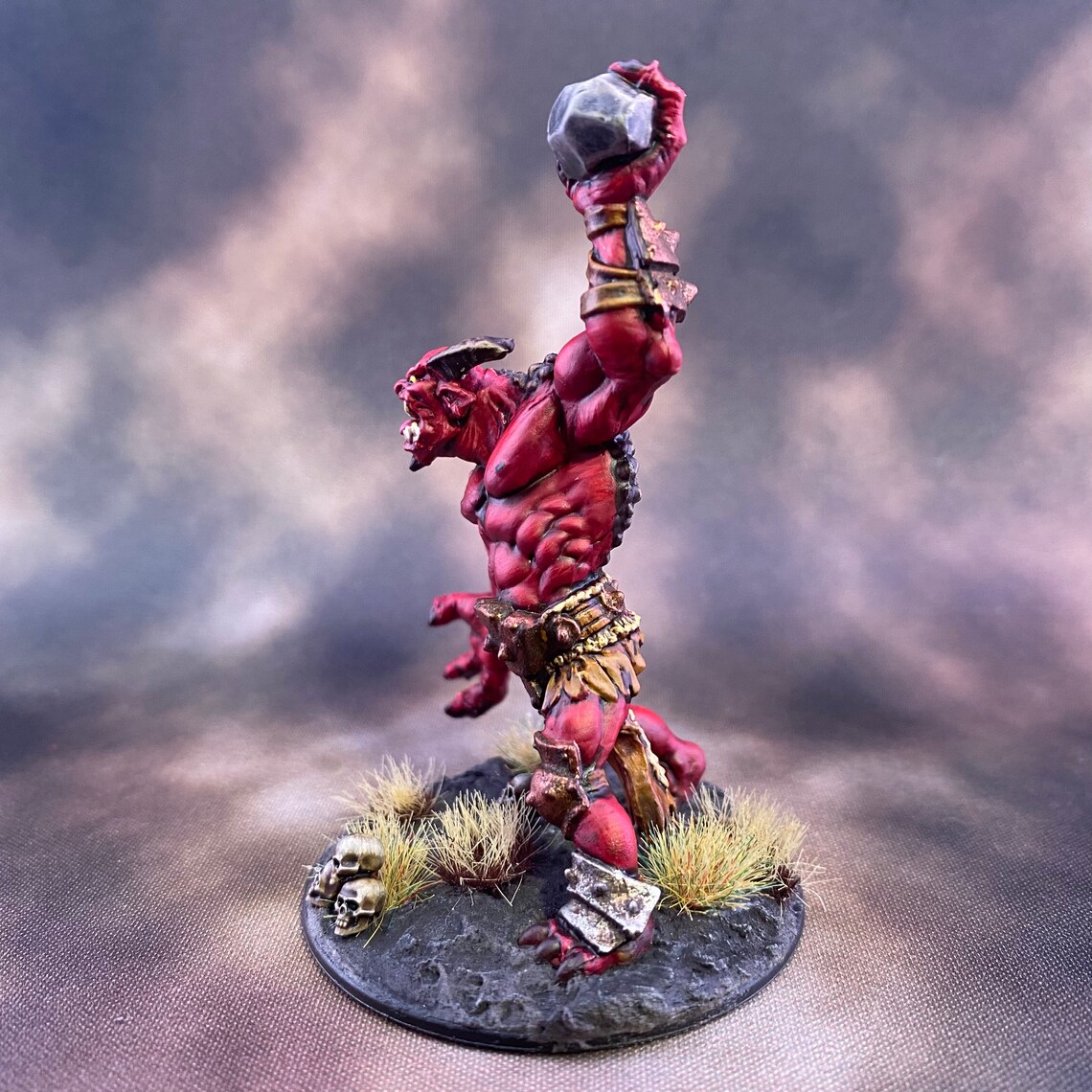 Hand Painted Demon Miniature for Dungeons and Dragons / | Etsy