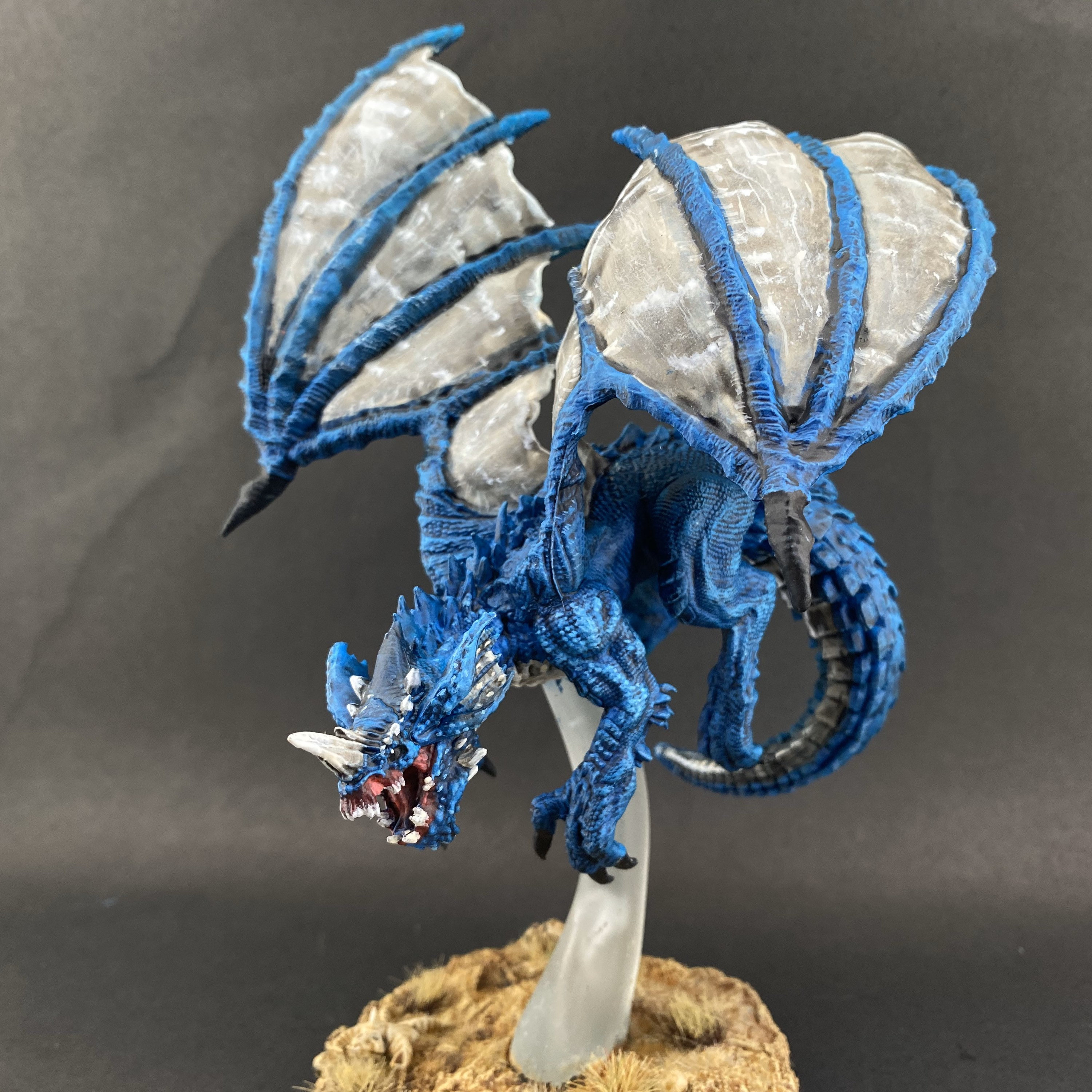 Fully Painted Blue Dragon Miniature for Dungeons and Dragons / - Etsy
