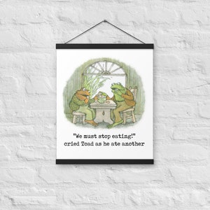 Vintage Frog and Toad Posters With Wood Hangers, Ideal Friends Gift ...