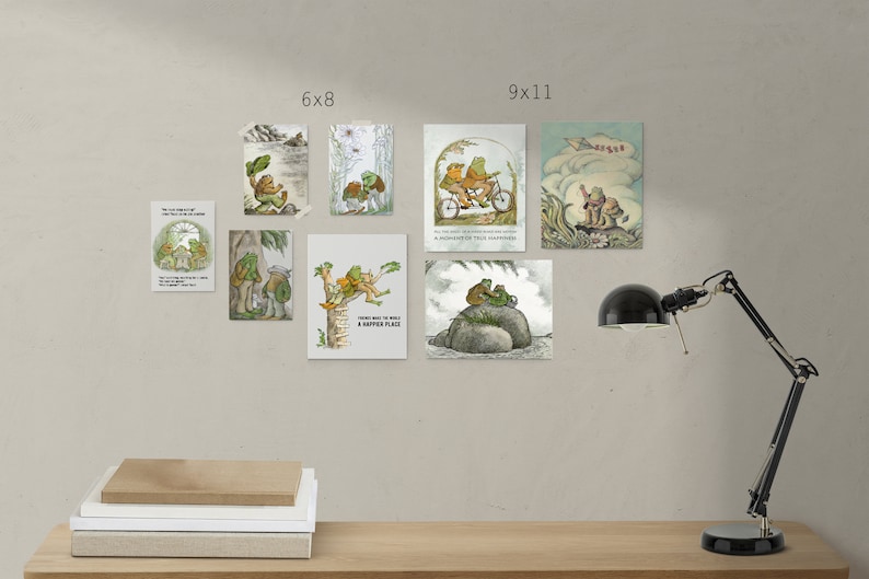 Set of Vintage-inspired Frog and Toad Posters, Ideal Friends Gift ...