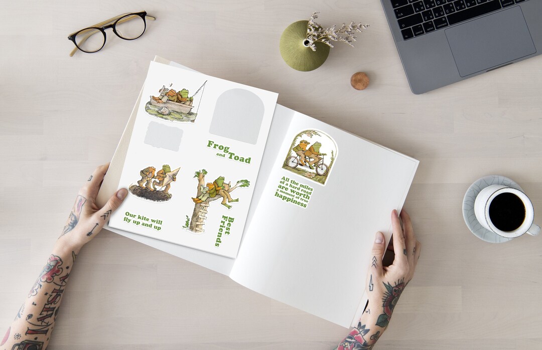 Frog and Toad Sticker Sheets, Frog and Toad Gift, Teacher Sticker Gift ...