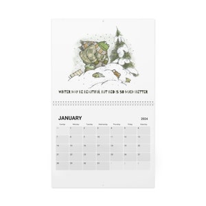 Frog and Toad All Year Retro Wall Calendar for 2024, Best Friend Gift ...