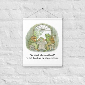 Vintage Frog and Toad Posters With Wood Hangers, Ideal Friends Gift ...