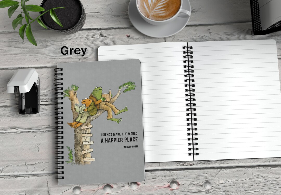 Spiral Notebook With Frog and Toad Best Friends, Gift for Friend ...