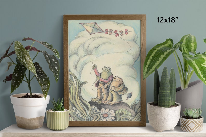 Vintage-inspired Frog and Toad Satin Posters, Ideal Friends Gift ...