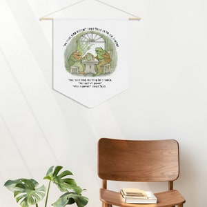 Frog and Toad Canvas Pennant, Frog and Toad Gift, Teacher Gift, Gift ...