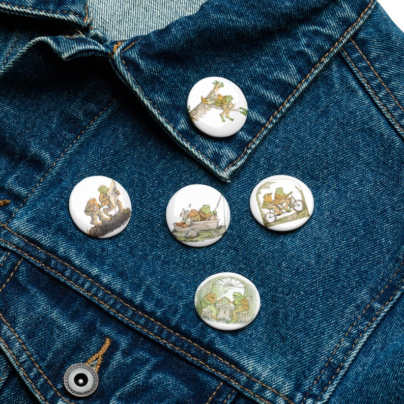 Set of Frog and Toad Pin Buttons, Frog and Toad Gift, Teacher Gift ...