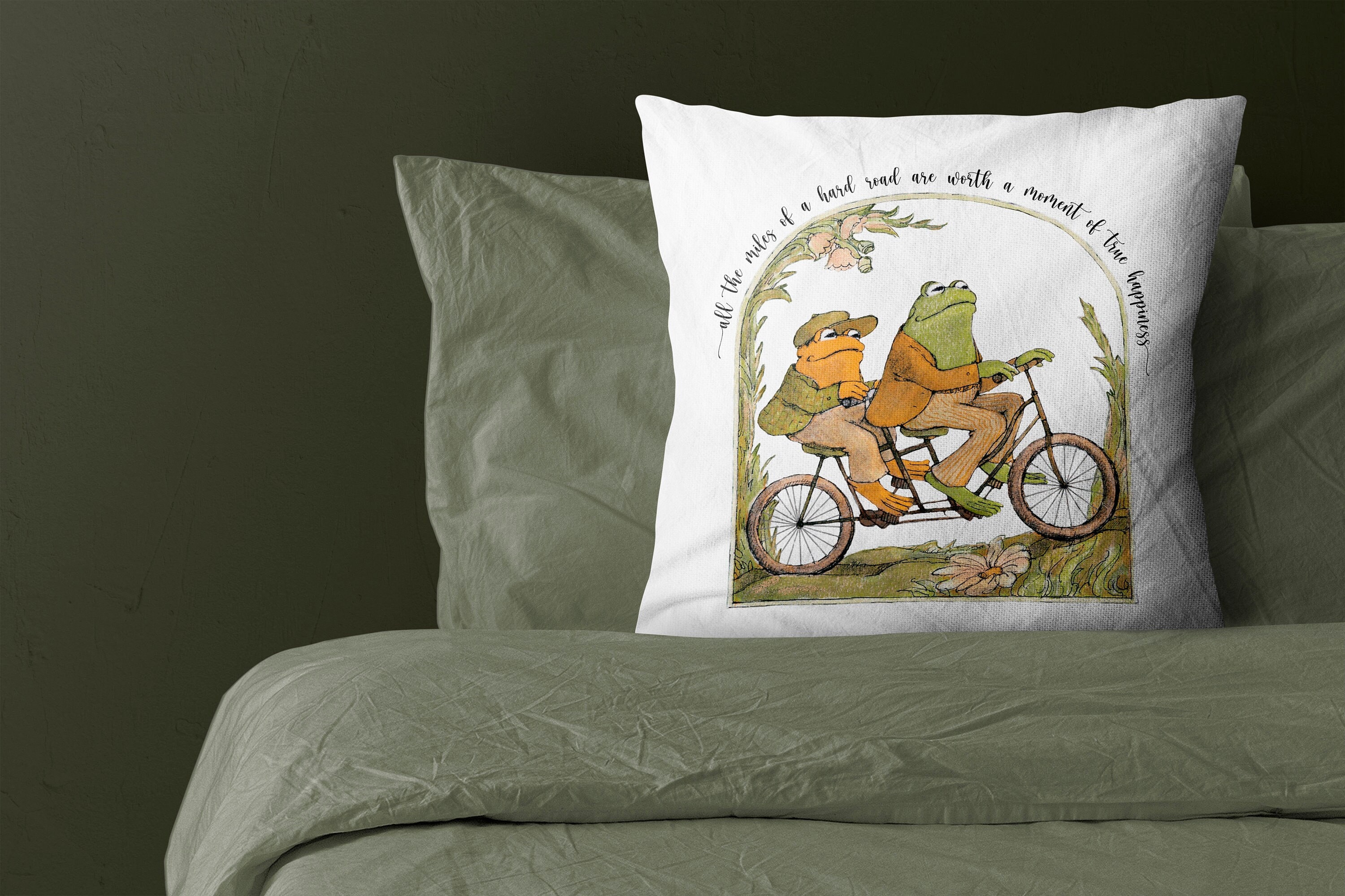 Frog and Toad Pillow, Meme Cottagecore Aesthetic, Gift for Friend ...