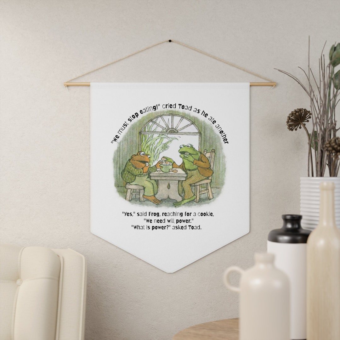 Frog and Toad Canvas Pennant Frog and Toad Gift Teacher - Etsy