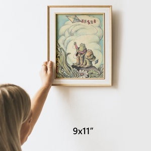 Vintage-inspired Frog and Toad Satin Posters, Ideal Friends Gift ...