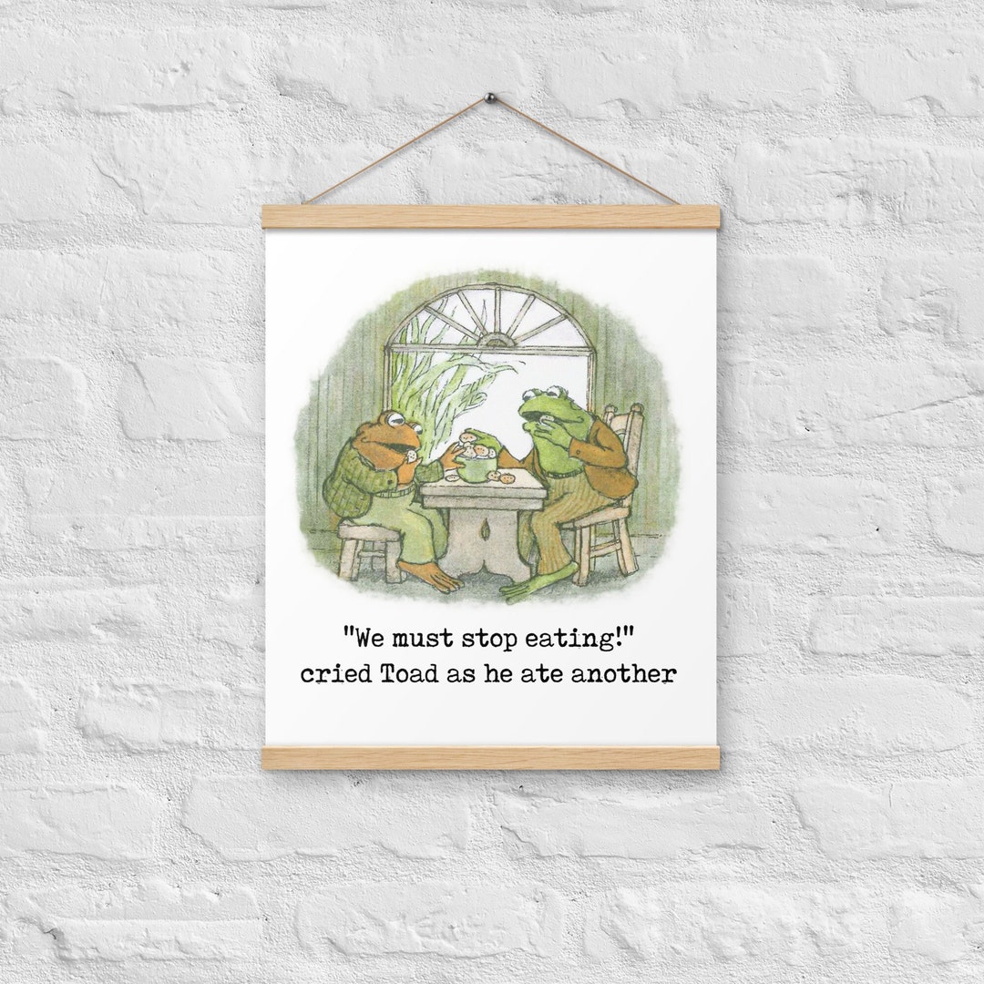 Vintage Frog and Toad Posters With Wood Hangers, Ideal Friends Gift ...