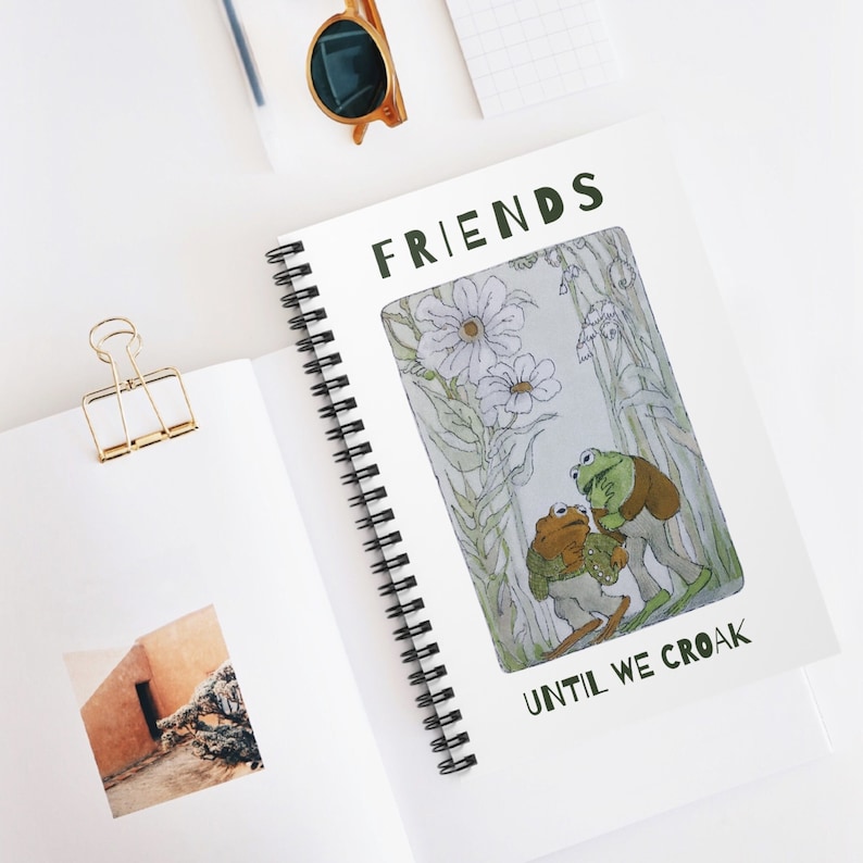 Spiral Notebook With Frog and Toad Best Friends, Gift for Friend ...