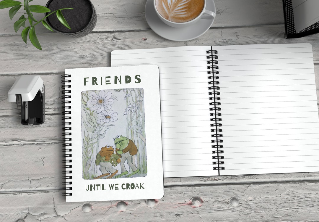 Spiral Notebook With Frog and Toad Best Friends, Gift for Friend ...
