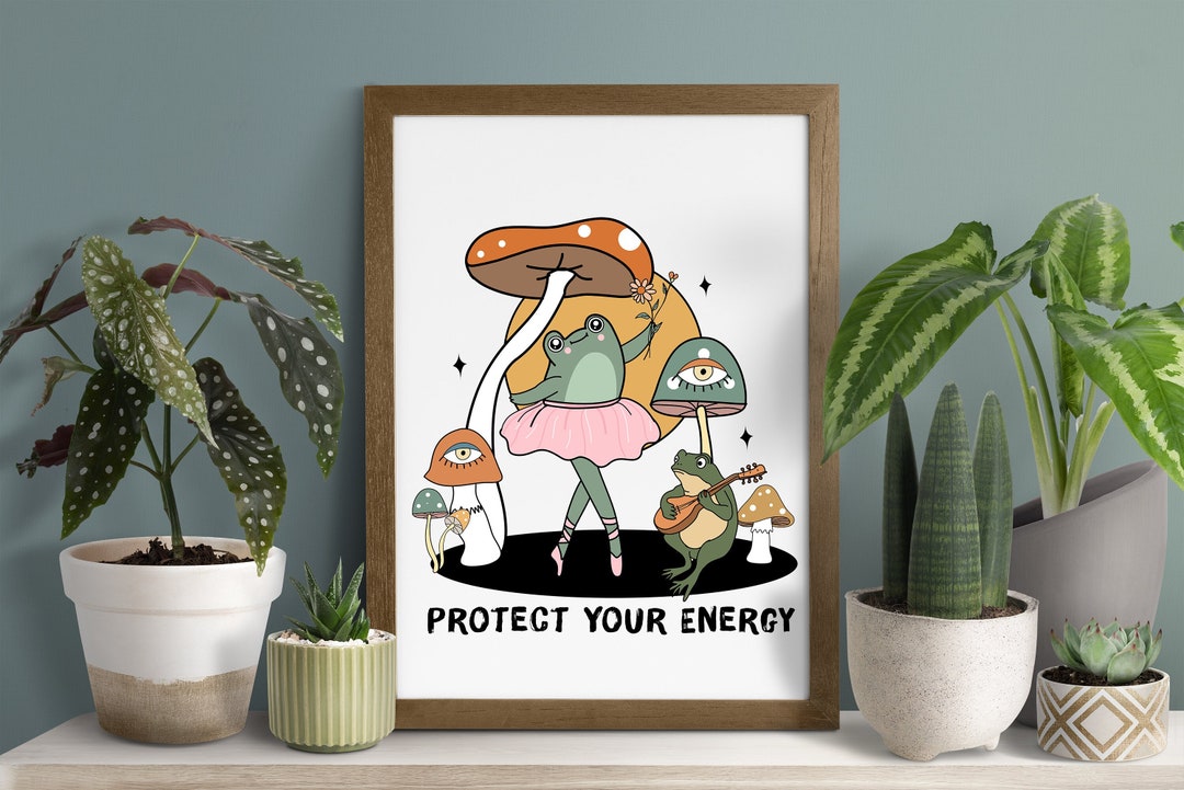 Vintage-inspired Frog Satin Posters, Ideal Friends Gift, Frog Wall ...