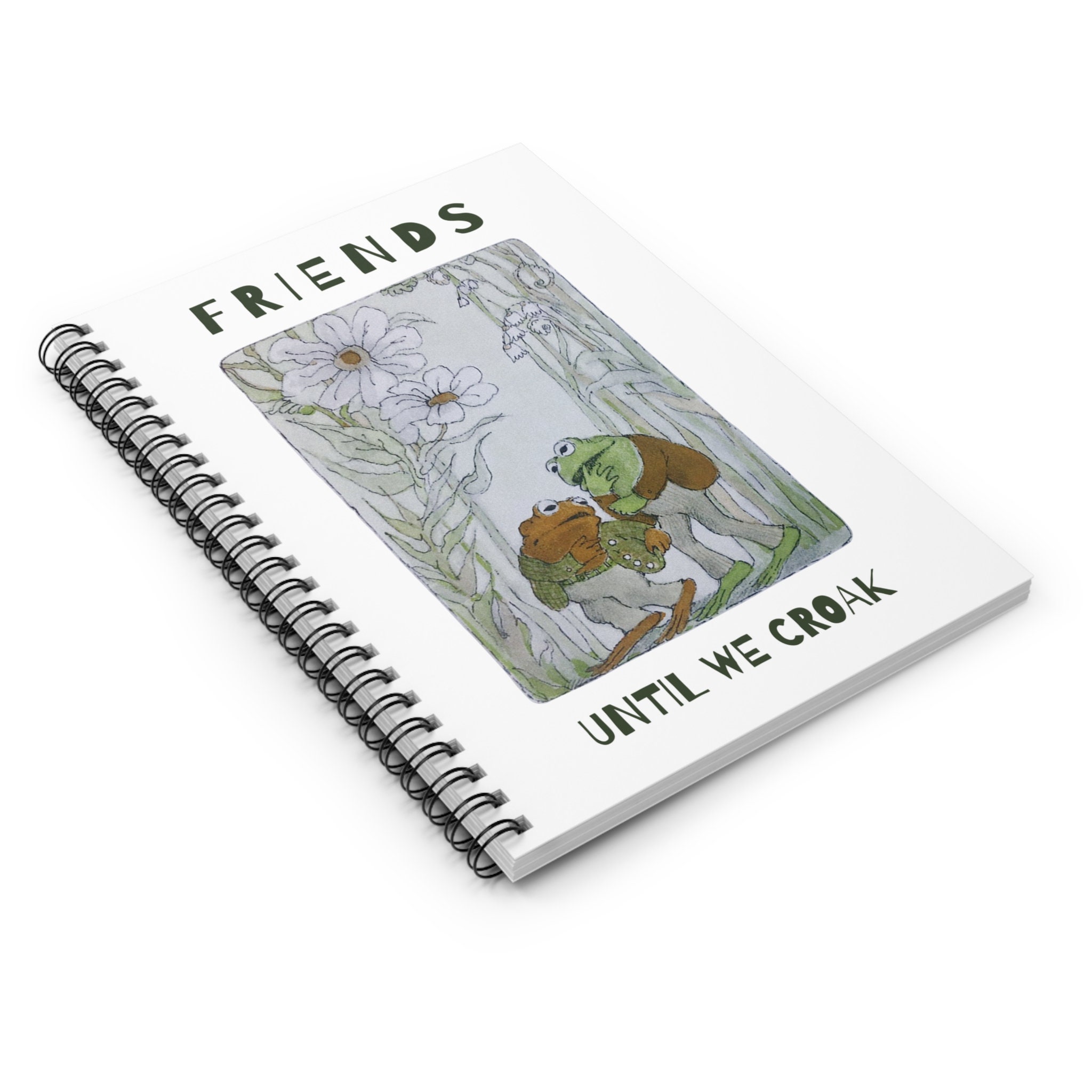 Spiral Notebook With Frog and Toad Best Friends Gift for - Etsy