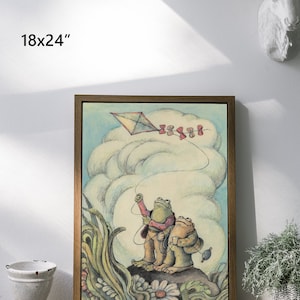 Vintage-inspired Frog and Toad Satin Posters, Ideal Friends Gift ...