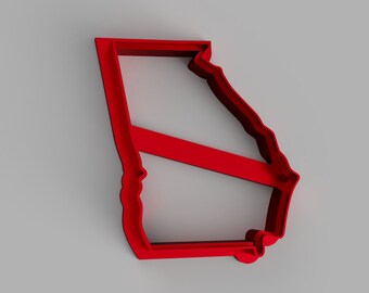Georgia State 3.5'' Cookie Cutter Metal College - Etsy