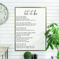 Let It Be - Etsy