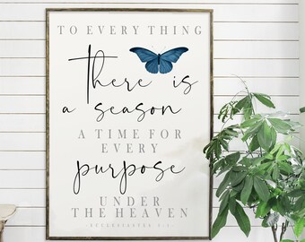 Ecclesiastes 3 1 | Etsy