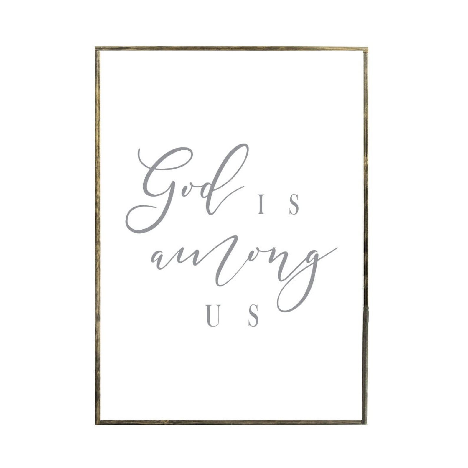God is Among Us | Living Front Room | Minimalist Farmhouse | Flat ...